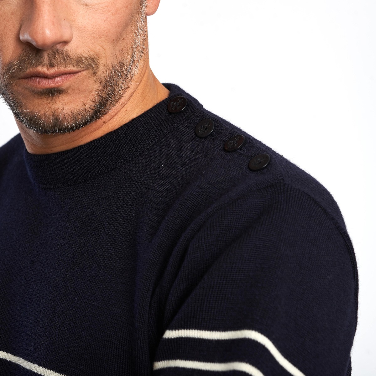 L'authentique pull marin en pure laine vierge "STEREC" - All'Océan